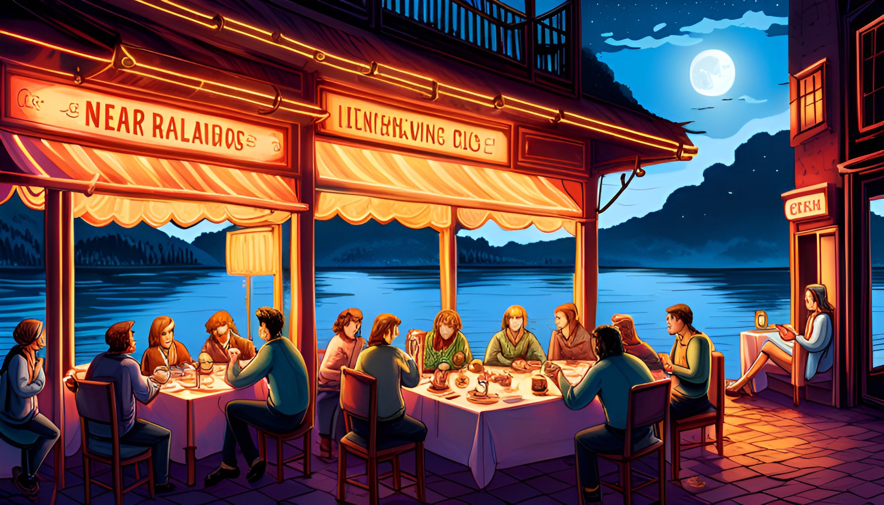 Neon Cuisine: Neon-themed Food and Drink Creations