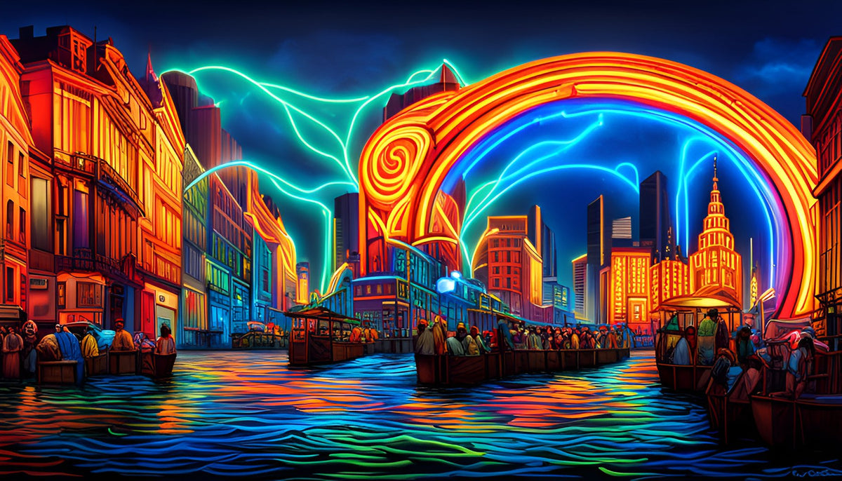 Neon Illusions: Playing with Perception through Neon Art