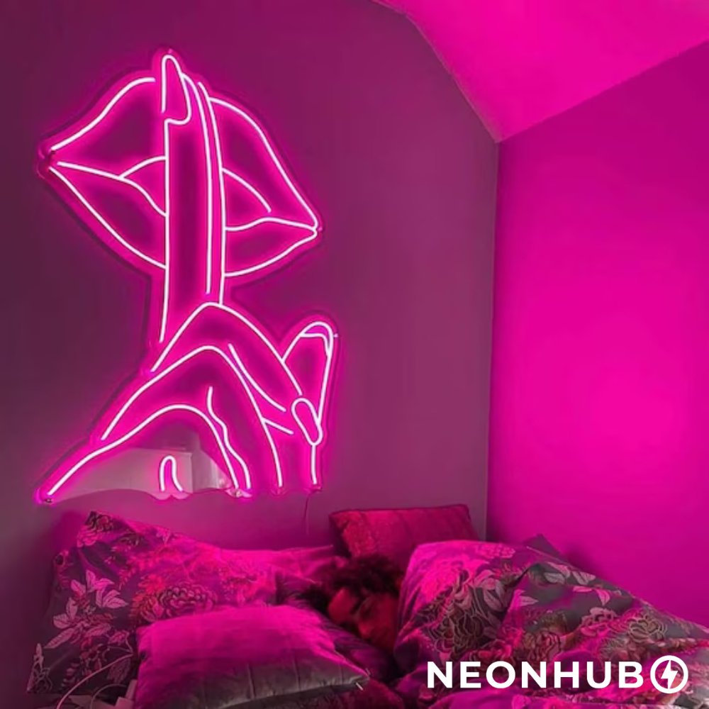 Shush Neon Sign - Handcrafted Elegance for Any Space